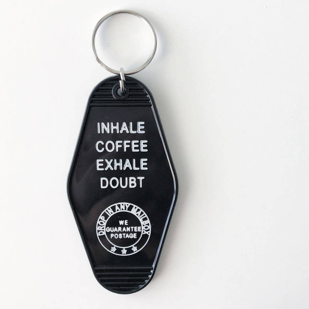 Inhale Coffee Key Tag – Sunshine and Coffee Co.